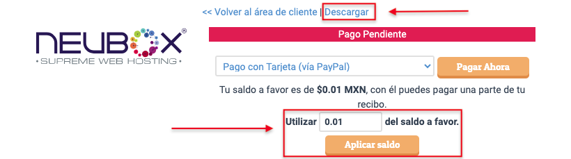 ¿Cómo pagar un recibo pendiente? - Tutoriales Neubox